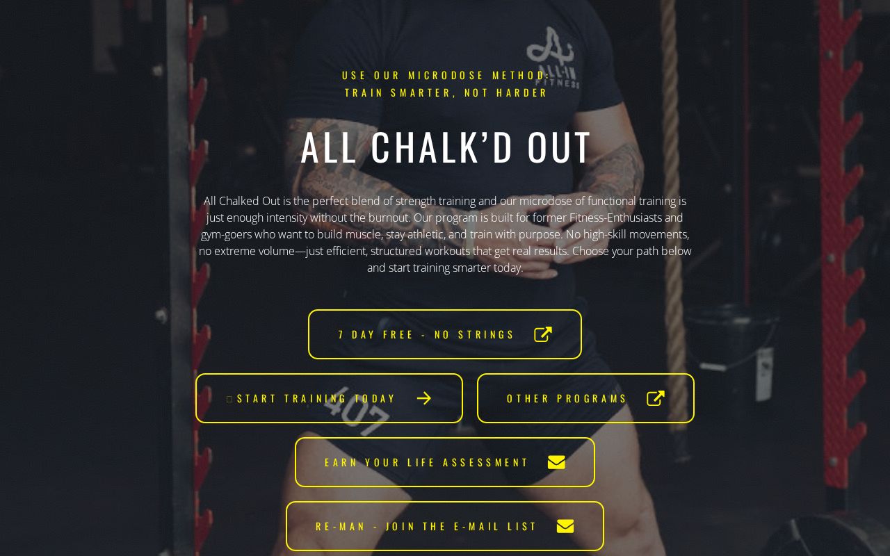 All Chalk’d Out – Training Program
